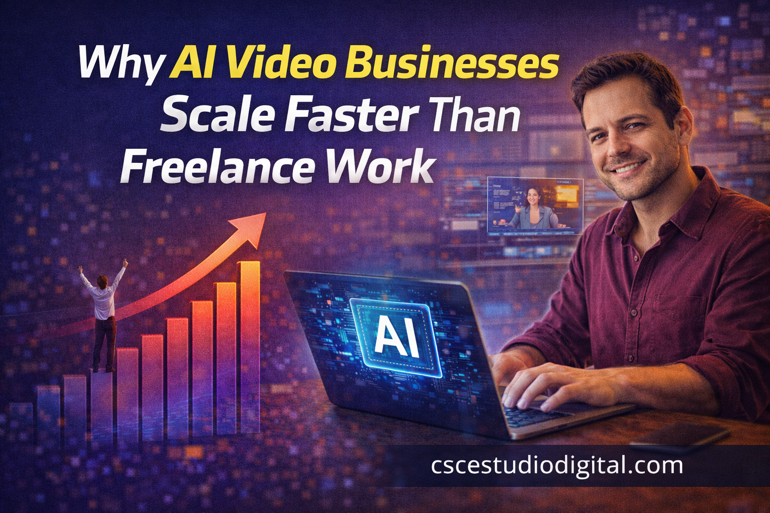 Why AI Video Businesses Scale Faster Than Freelance Work