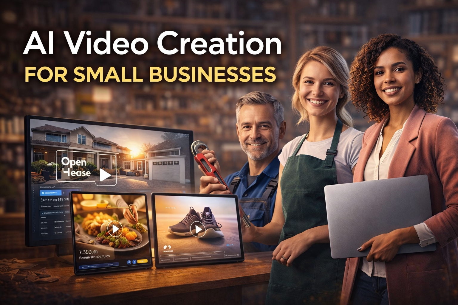 AI Video Creation for Small Businesses (Use Cases & Examples)
